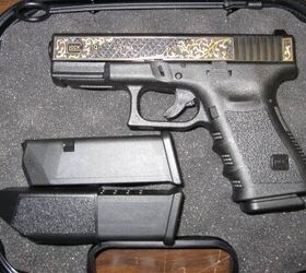 Gold Inlaid Glock 19 | thefirearmblog.com