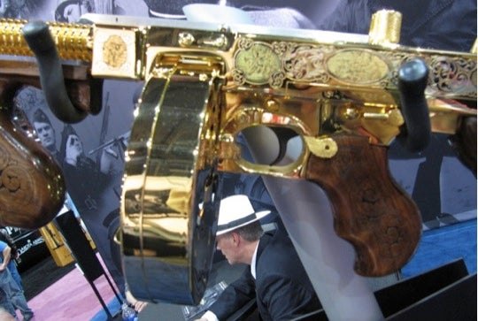 Auto Ordnance Gold Tommy Gun