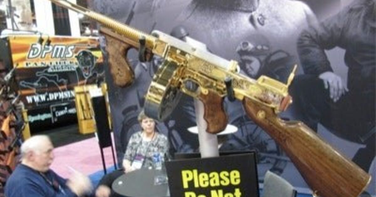Auto Ordnance Gold Tommy Gun