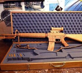 A wooden AR-15 replica | thefirearmblog.com