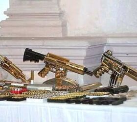 Narco Gun Bling on display in museum | thefirearmblog.com