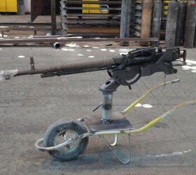 DShK heavy machine gun + wheelbarrow = Mobile artillery ...