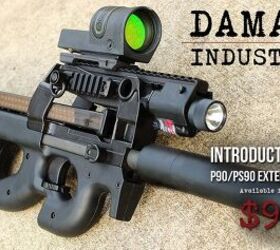 Damage Industries P90 Extended Optic Rail | thefirearmblog.com