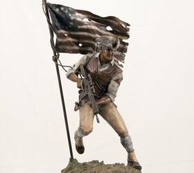 PoF AR-15 Patriot Bronze Sculpture | thefirearmblog.com