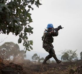 Tanzanian Special Forces With IWI Galil MAR Carbine, Meprolight Sights ...