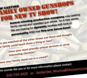 Discovery Casting Family Owned Gunstores For New TV Series ...