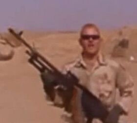 Soldier Repairs HP Printer with Machine Gun | thefirearmblog.com