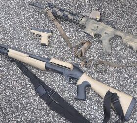 POTD: Spray Painting A Rifle, A Shotgun and A Pistol | thefirearmblog.com