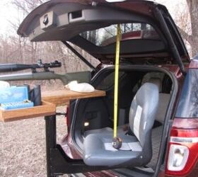 Self made trailer hitch shooting bench | thefirearmblog.com