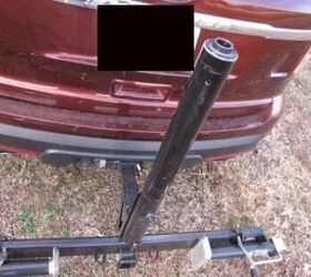 Self made trailer hitch shooting bench | thefirearmblog.com