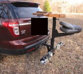 Self made trailer hitch shooting bench | thefirearmblog.com