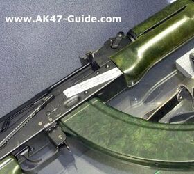 Green AK furniture | thefirearmblog.com