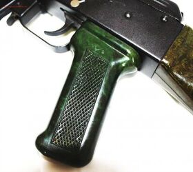 Green AK furniture | thefirearmblog.com