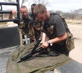 Zero Training African Park Rangers, array of small arms ...