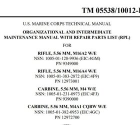 The USMC M16 / M4 Technical Manual – Oorah Manuals! | thefirearmblog.com