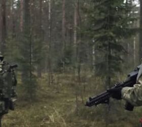 Customized AK-105 with 1P87 sight, 60-round magazine and RMB-93 shotgun ...