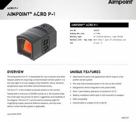 NEW OPTIC: Aimpoint Drops The ACRO | thefirearmblog.com