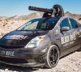 Black Rifle Coffee Mount 20mm Minigun on Prius, Because Why Not ...