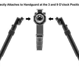 Leapers UTG Recon Flex Bipod for M-Lok and KeyMod | thefirearmblog.com