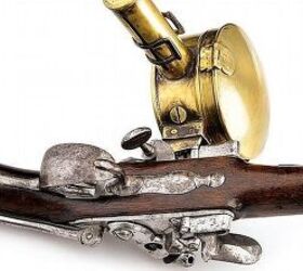 Flintlock Pistol with Integrated Lantern | thefirearmblog.com