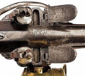 Flintlock Pistol with Integrated Lantern | thefirearmblog.com