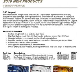 NEW Power-Shok, Non-Typical & Fusion 350 Legend from Federal ...