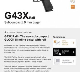 EU Slimline Surprise! GLOCK G43X Rail And G48 Rail | thefirearmblog.com
