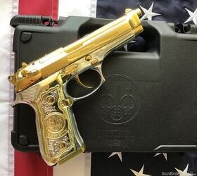Gold 9mm Beretta Umarex Beretta MOD. 92 FS Gold Edition Air Pistol