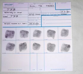 Fingerprint cards for form 1s | Northwest Firearms