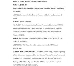 ATF Rescinds Notice Of Weapons With Stabilizing Braces | thefirearmblog.com