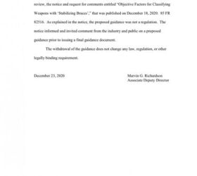 ATF Rescinds Notice Of Weapons With Stabilizing Braces | thefirearmblog.com
