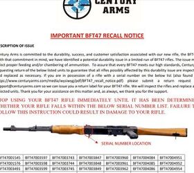 Century Arms Issues Limited Recall for BFT47 | thefirearmblog.com