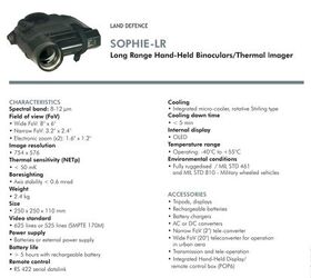 Friday Night Lights: Thales Sophie – Cooled LWIR Thermal Biocular ...