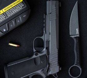 POTD: Damascus Cerakote SIG 1911X Pistol & Wargoat Knife | thefirearmblog.com